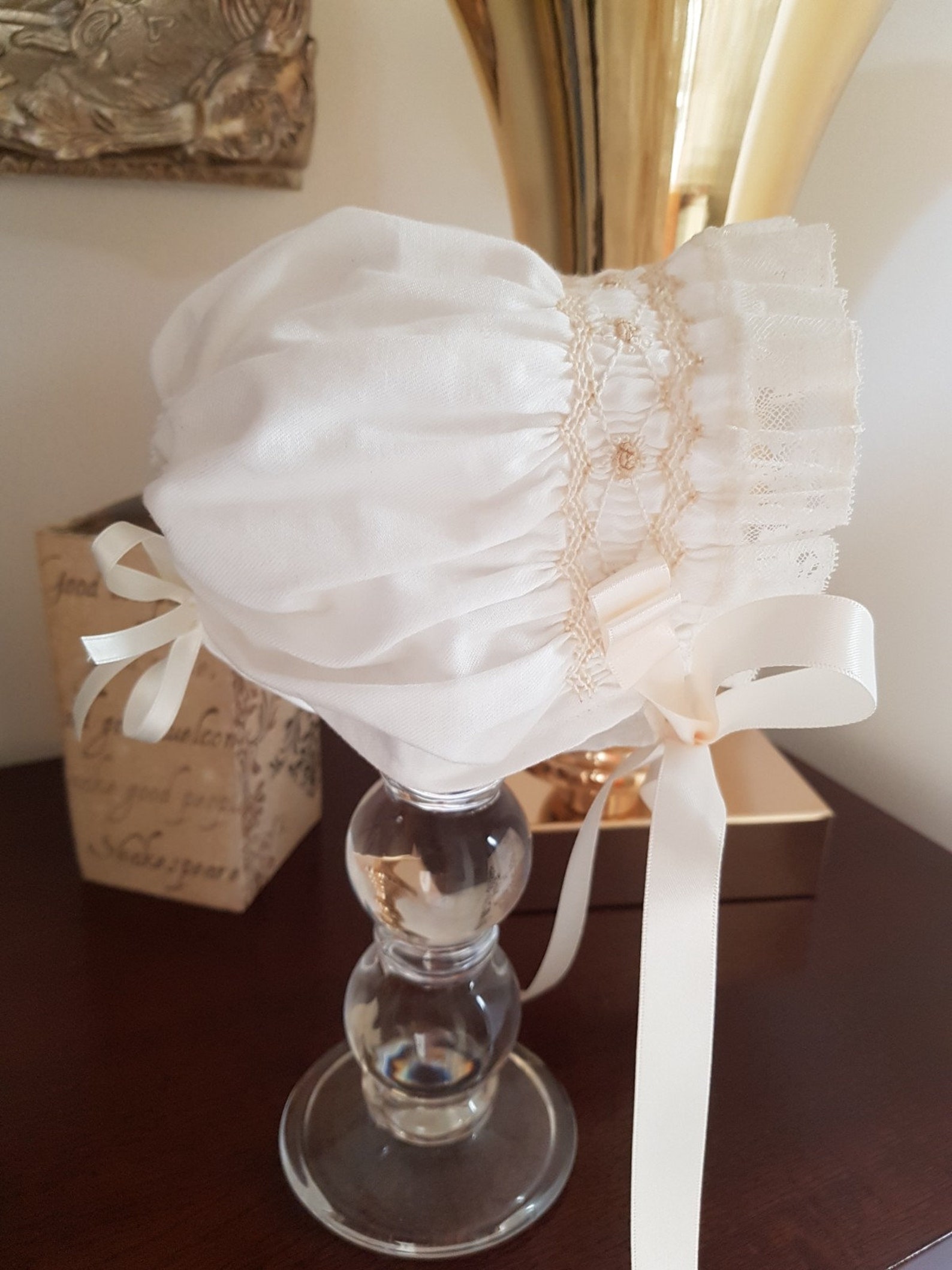 Smocked Bonnet Custom Made Assorted Designs Smocked Fits - Etsy