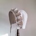 Linen Ruffle Baby Bonnet With Binding Ties: Cream, White, or Custom ...