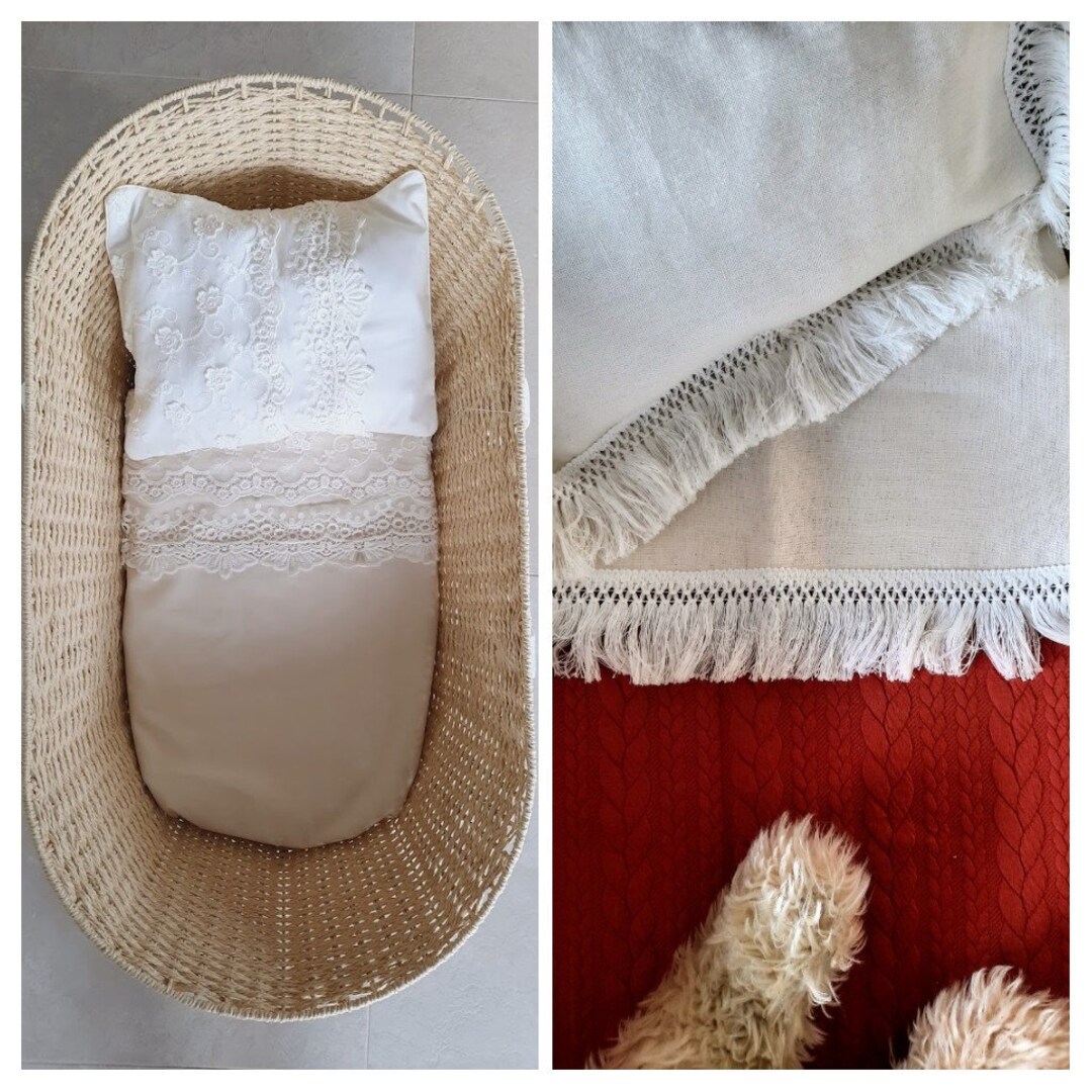 Pram Blanket for Baby Pram or Cradle - Cable Knit or Velvet - Custom ...