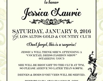 Victorian invitation | Etsy