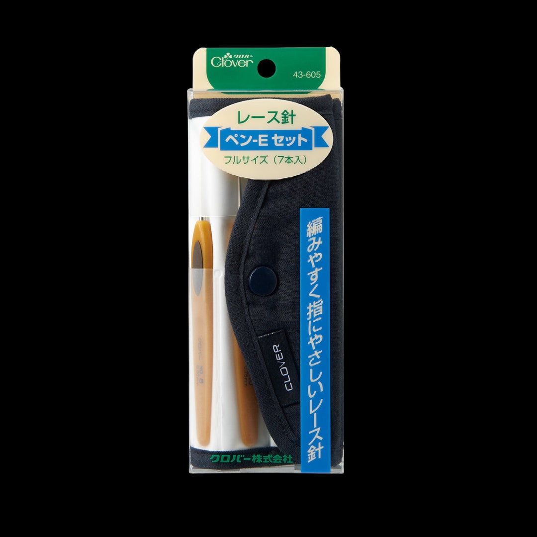 Clover Steel Crochet Hook "pen-e" Set ART 43-605 0.6mm-1.75mm From ...
