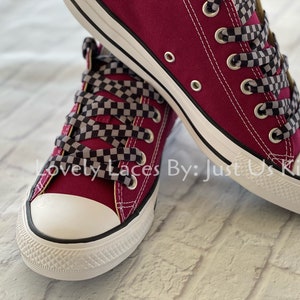 Checkered Board Shoelaces for Sneakers - Etsy