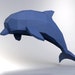 Dolphin Decor, Paper Craft Dolphin Big Model, DIY Papercraft, Paper ...