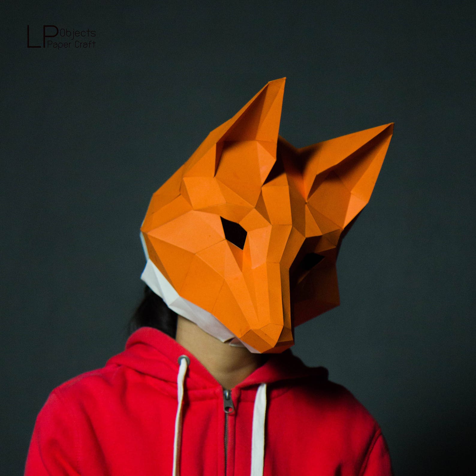 Fox Mask Paper Craft, Digital Template, Origami, PDF Download DIY, Low ...