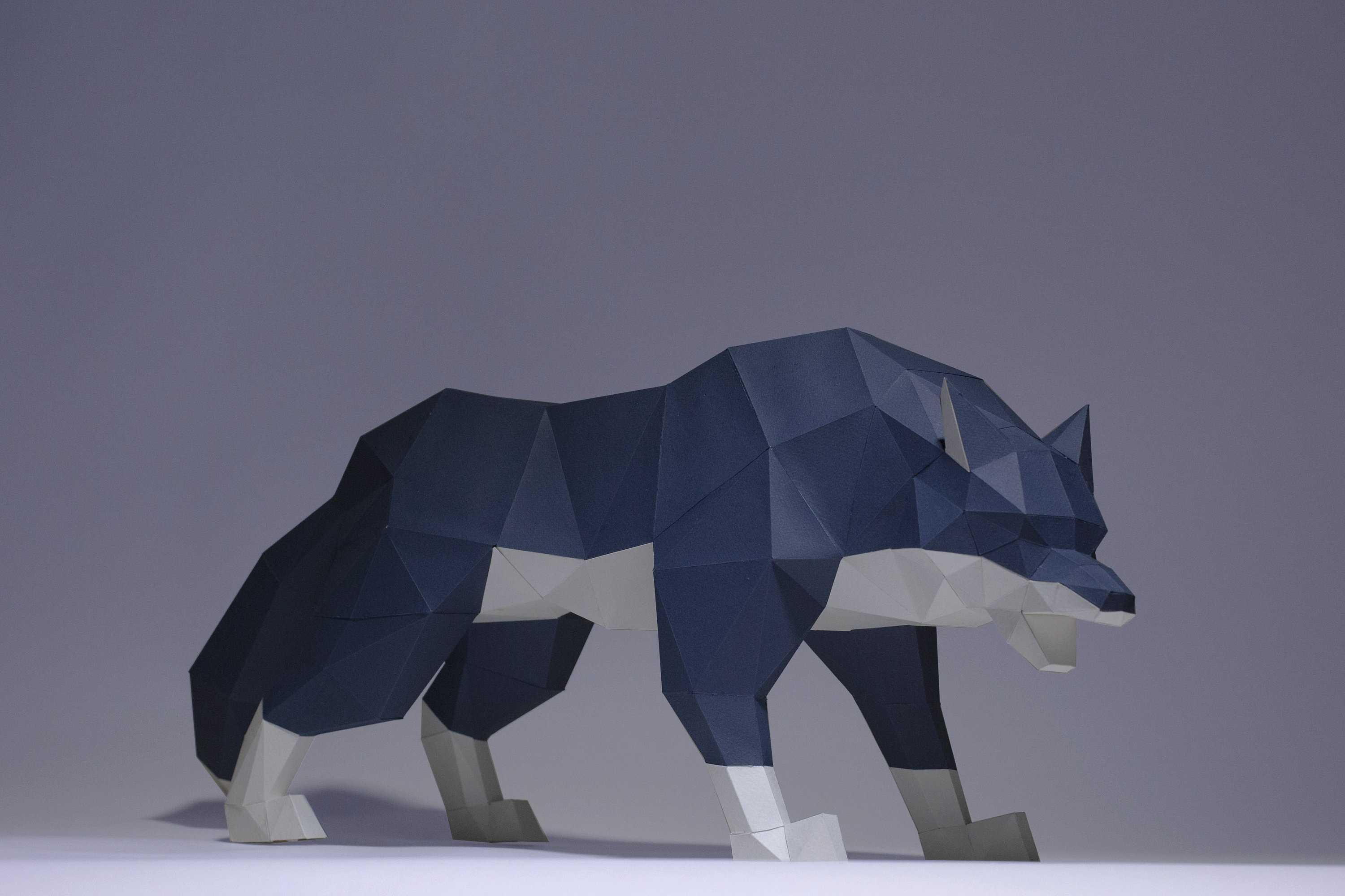 Angry Wolf Paper Craft Digital Template Origami PDF | Etsy