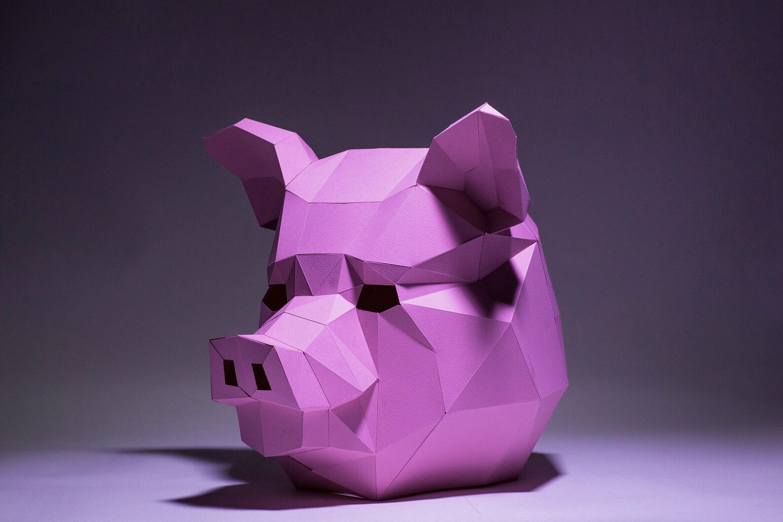 Pig Mask Papercraft Mask Template Origami PDF Download DIY | Etsy Canada