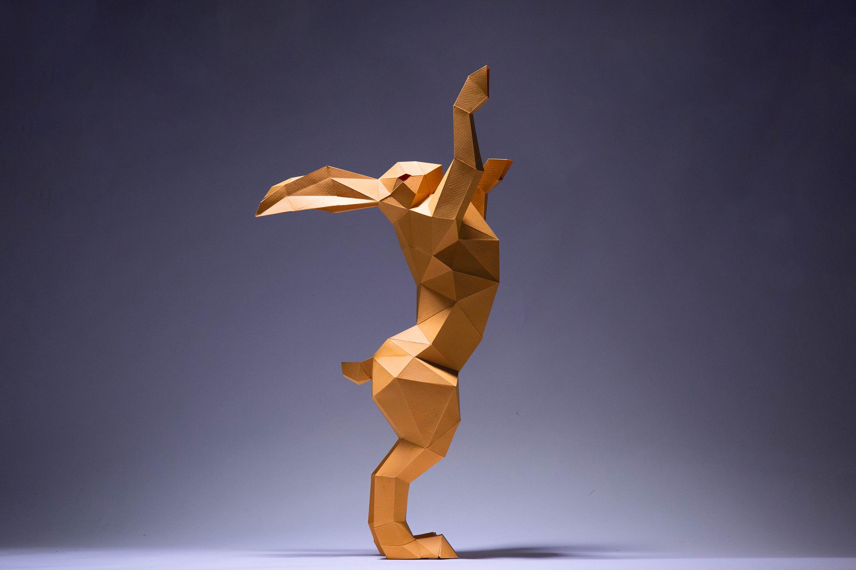 Rabbits Paper Craft Digital Template Origami PDF Download | Etsy