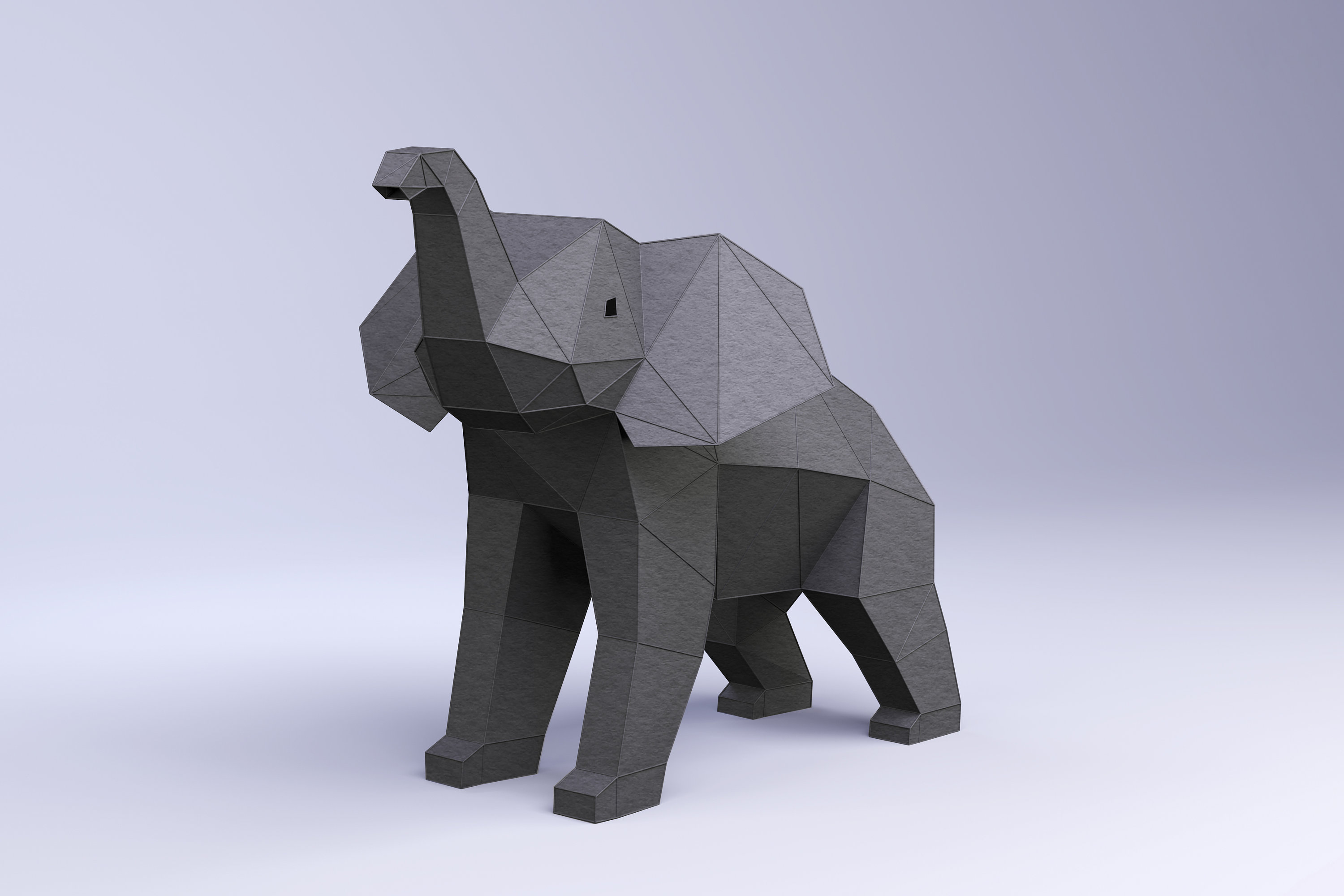 Elephants Digital Template Elephants PDF Paper Craft - Etsy