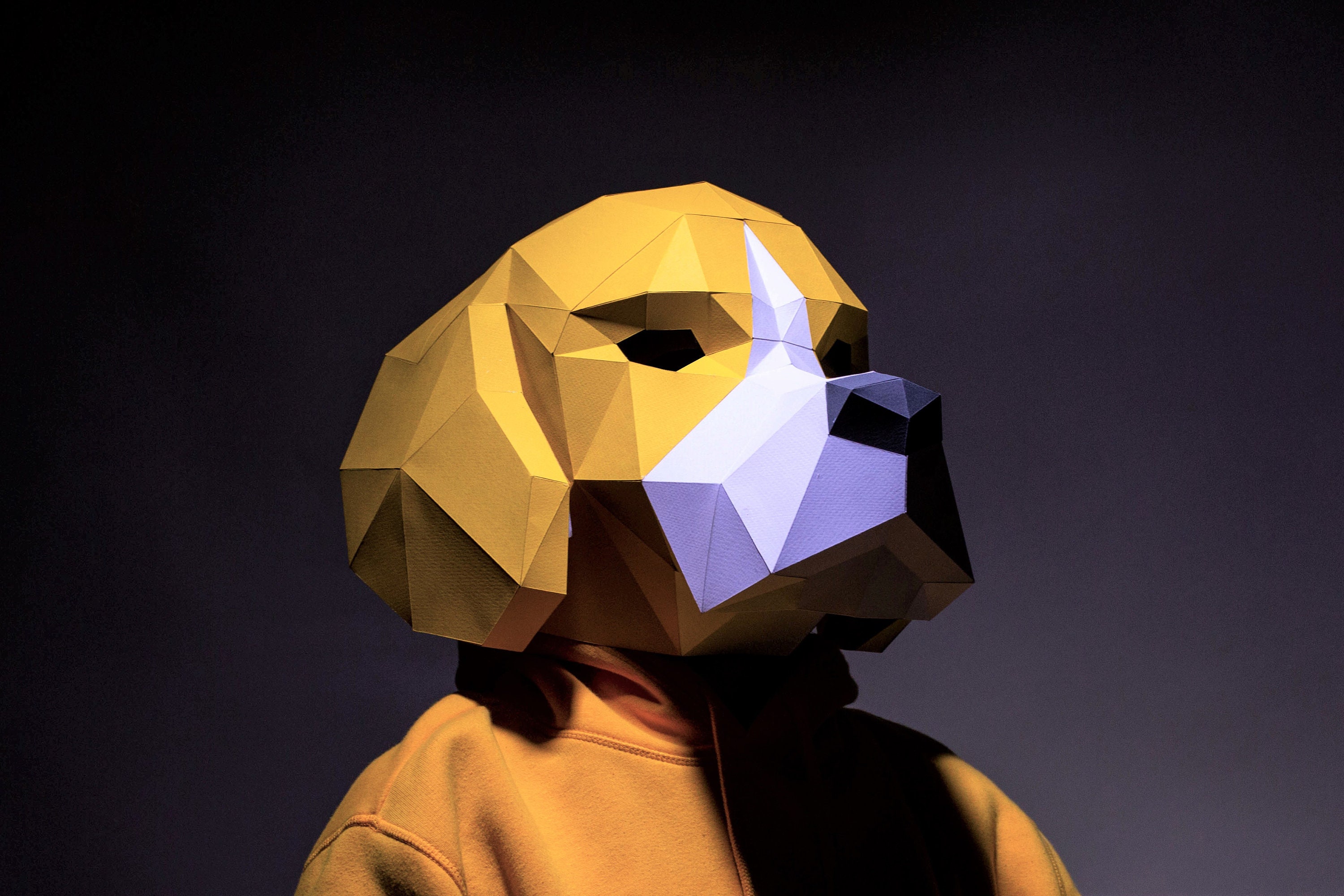 Beagle Dog Mask, Papercraft Mask Template, Origami, PDF Download DIY ...