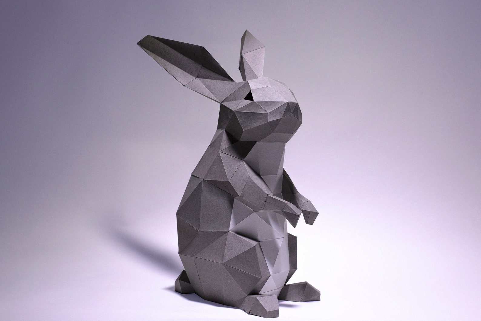 Bunny Rabbit Standing up Paper Craft, Digital Template, Origami, PDF ...