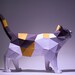 Cat Stand Paper Craft, Digital Template, Origami, PDF Download DIY, Low ...