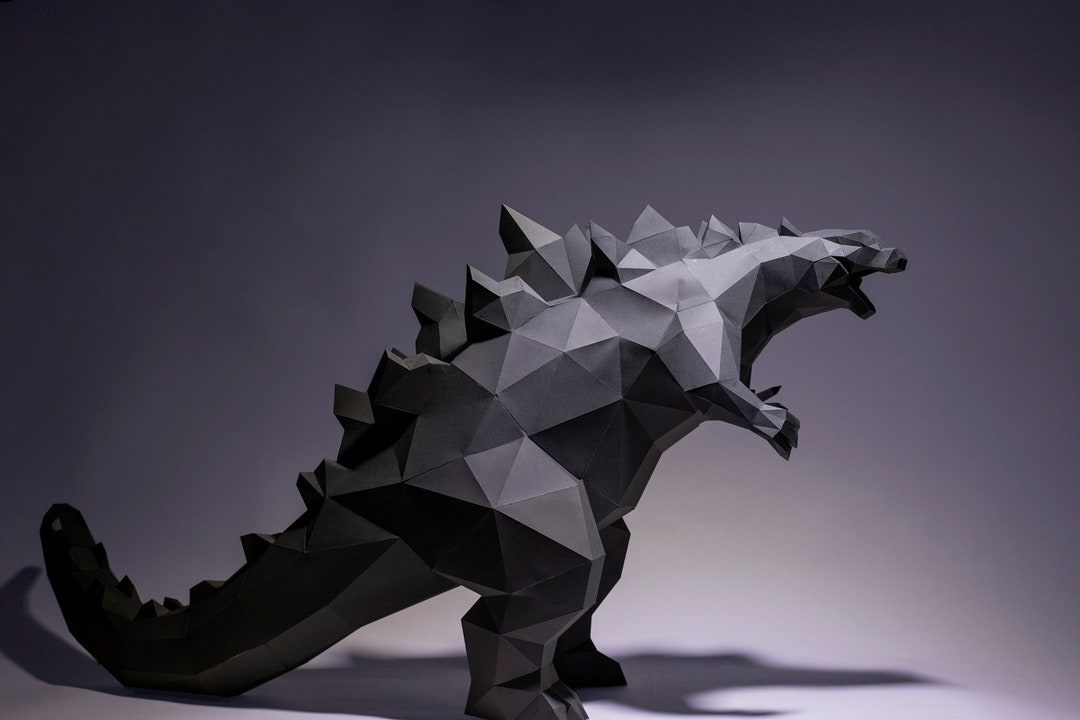 Godzilla Paper Craft Digital Template Origami PDF Download - Etsy