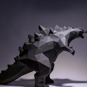 Godzilla Paper Craft, Digital Template, Origami, PDF Download DIY, Low ...