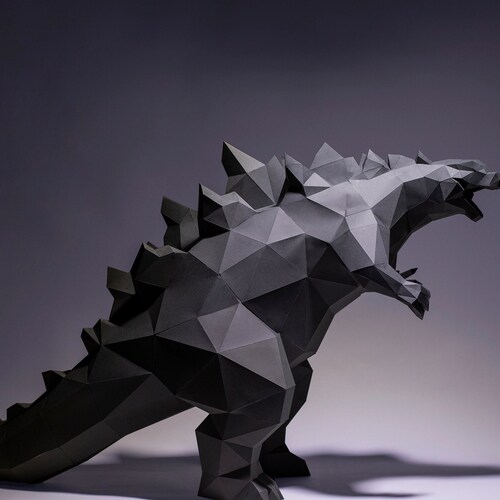Godzilla Paper Craft Digital Template Origami PDF Download | Etsy