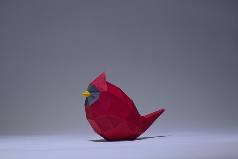 Minimal Birds How to Make 3D Paper Craft Make Your Own Bird - Etsy