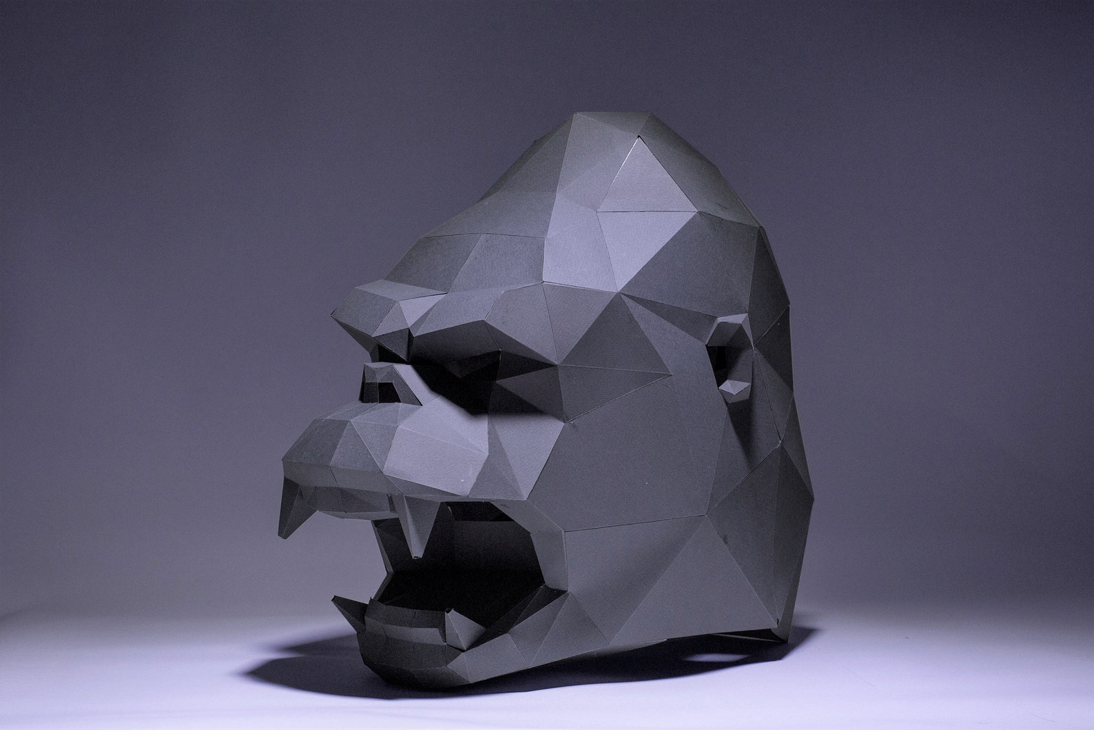 King Kong Mask, Mask Paper Craft, Digital Template, Origami, PDF ...