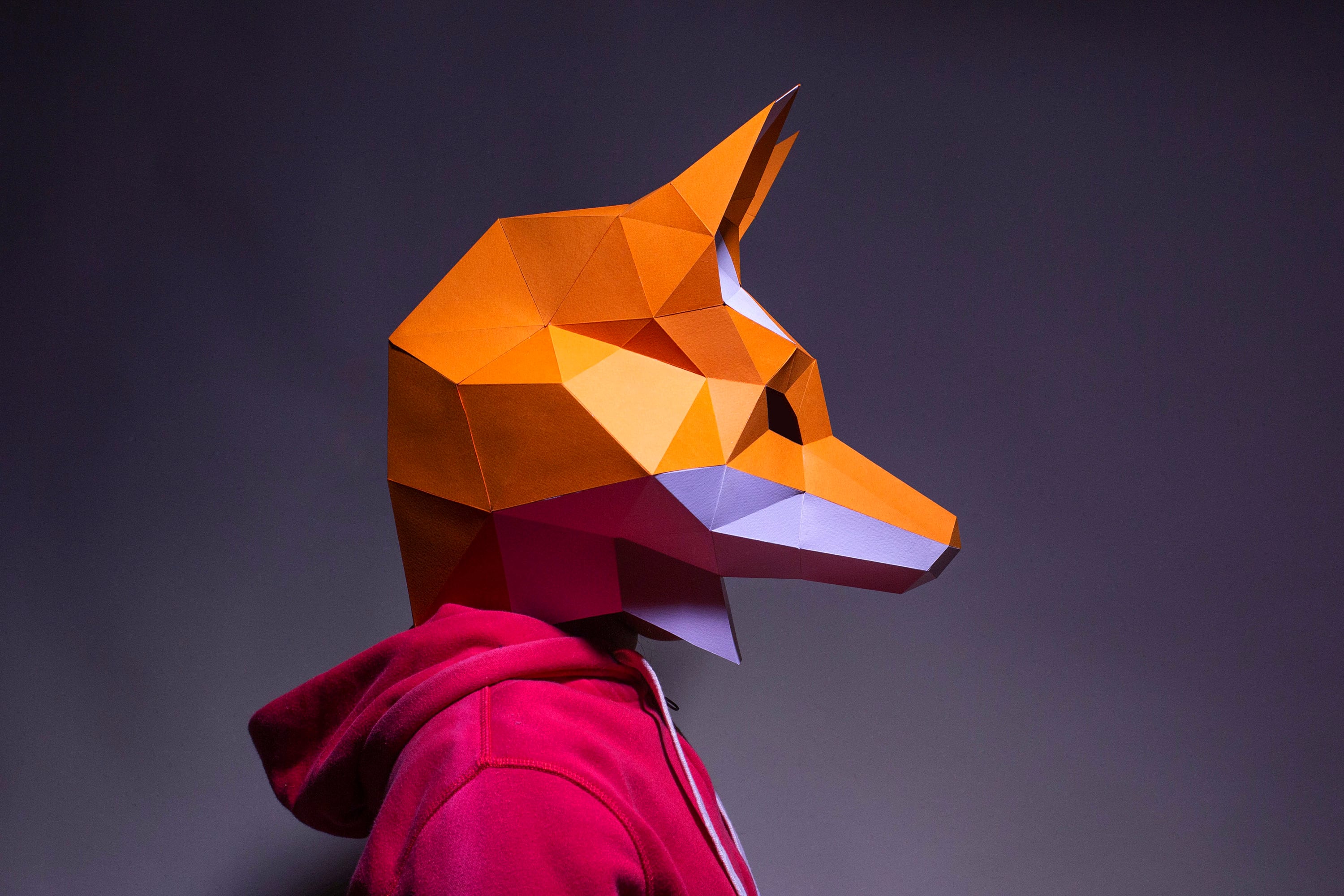 Fox Mask Template Paper Mask Papercraft Mask Masks 3d - Etsy