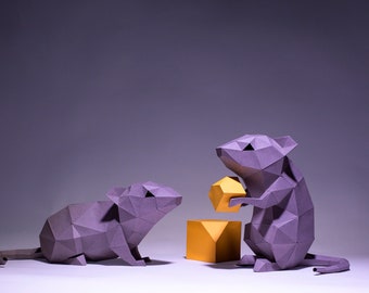 Ostrich Paper Craft Digital Template Origami PDF Download - Etsy