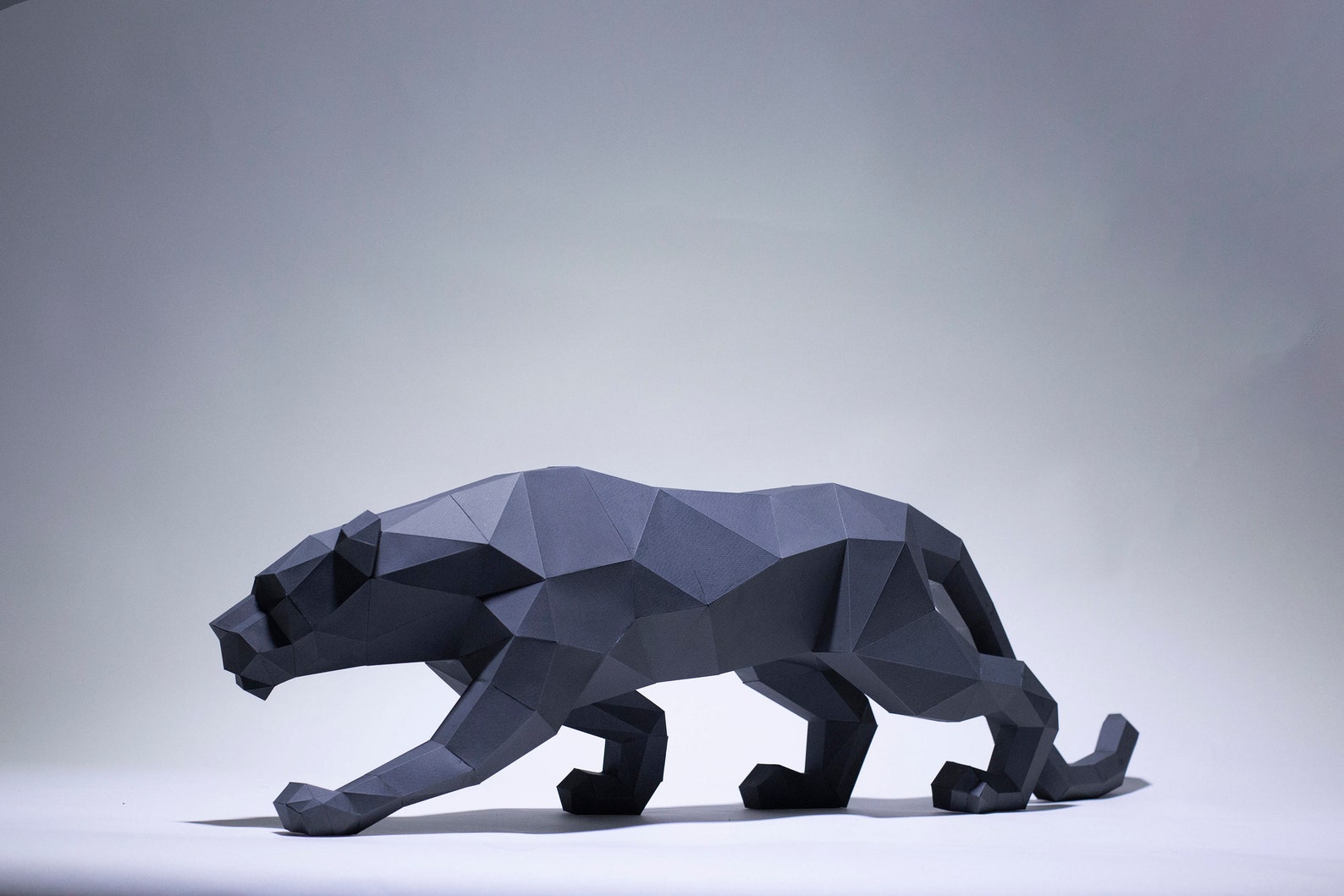 Black Panther Papercraft Panther Leopard Papercraft Decor - Etsy