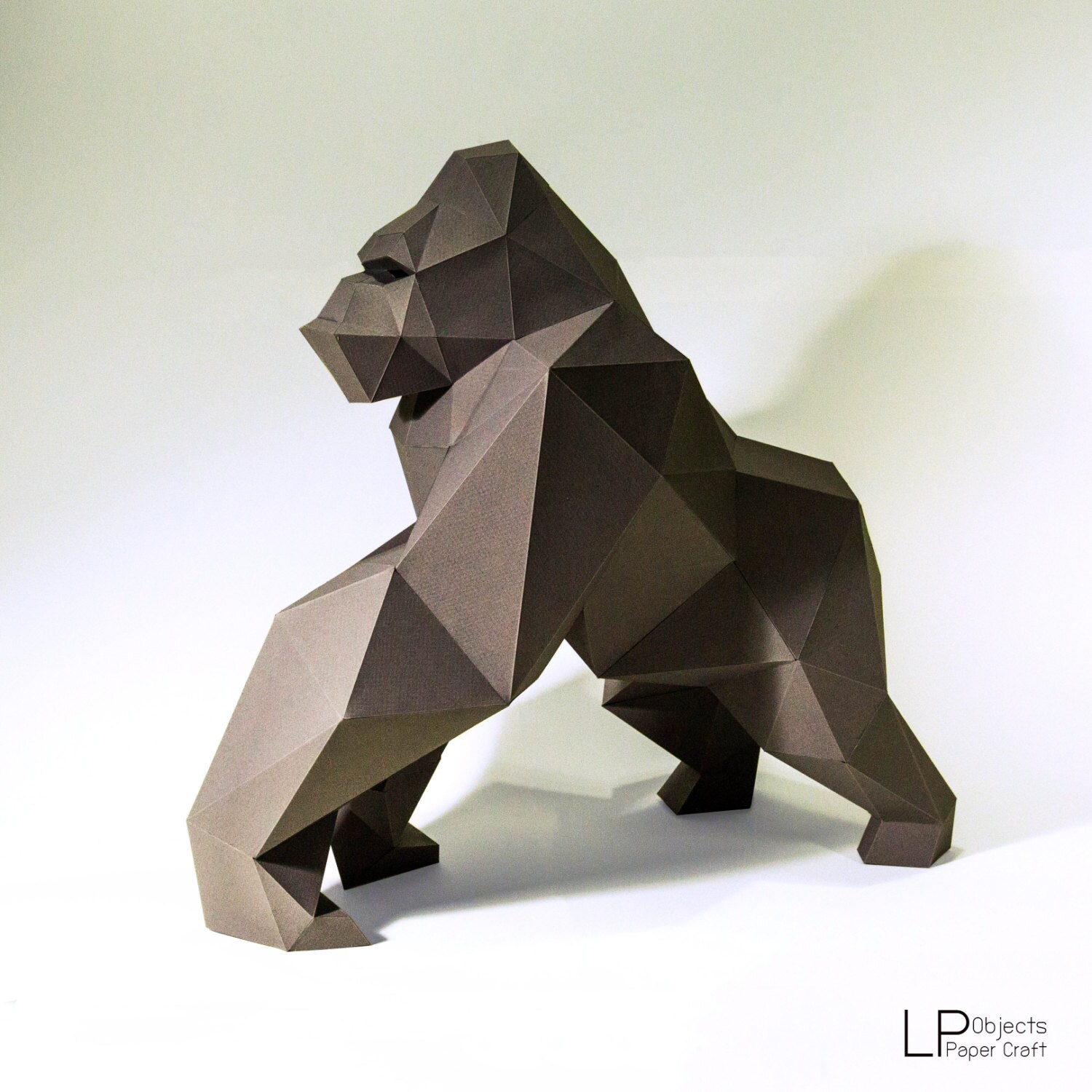 Visual Arts Drawing & Drafting Papercraft Gorilla King Kong Make Your ...