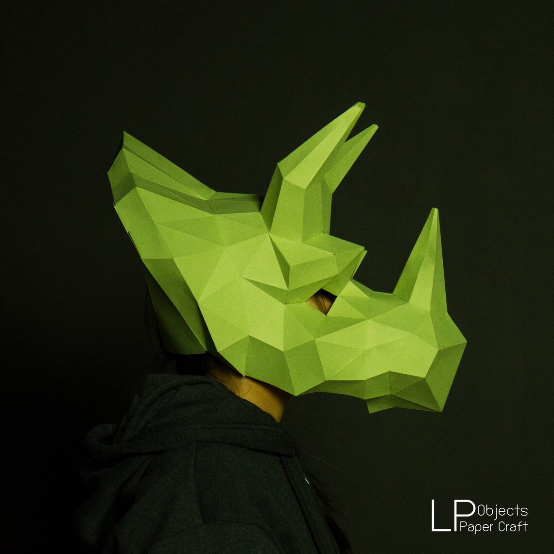 Triceratops Mask Paper Craft, Digital Template, Origami, PDF Download ...
