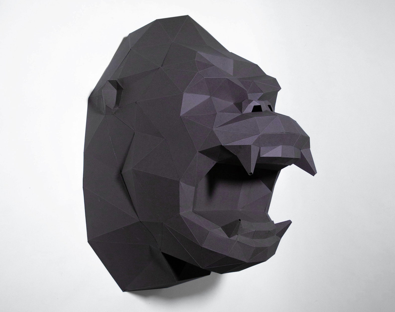 King Kong Head Paper Craft, Digital Template, Origami, PDF Download DIY ...