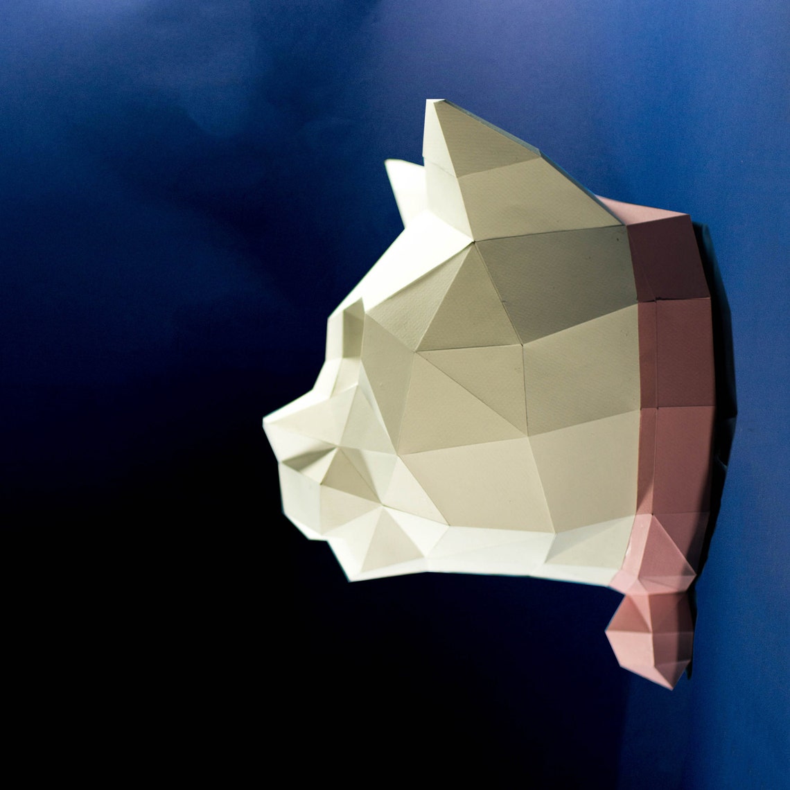 Cat Head Paper Craft Digital Template Origami PDF Download | Etsy