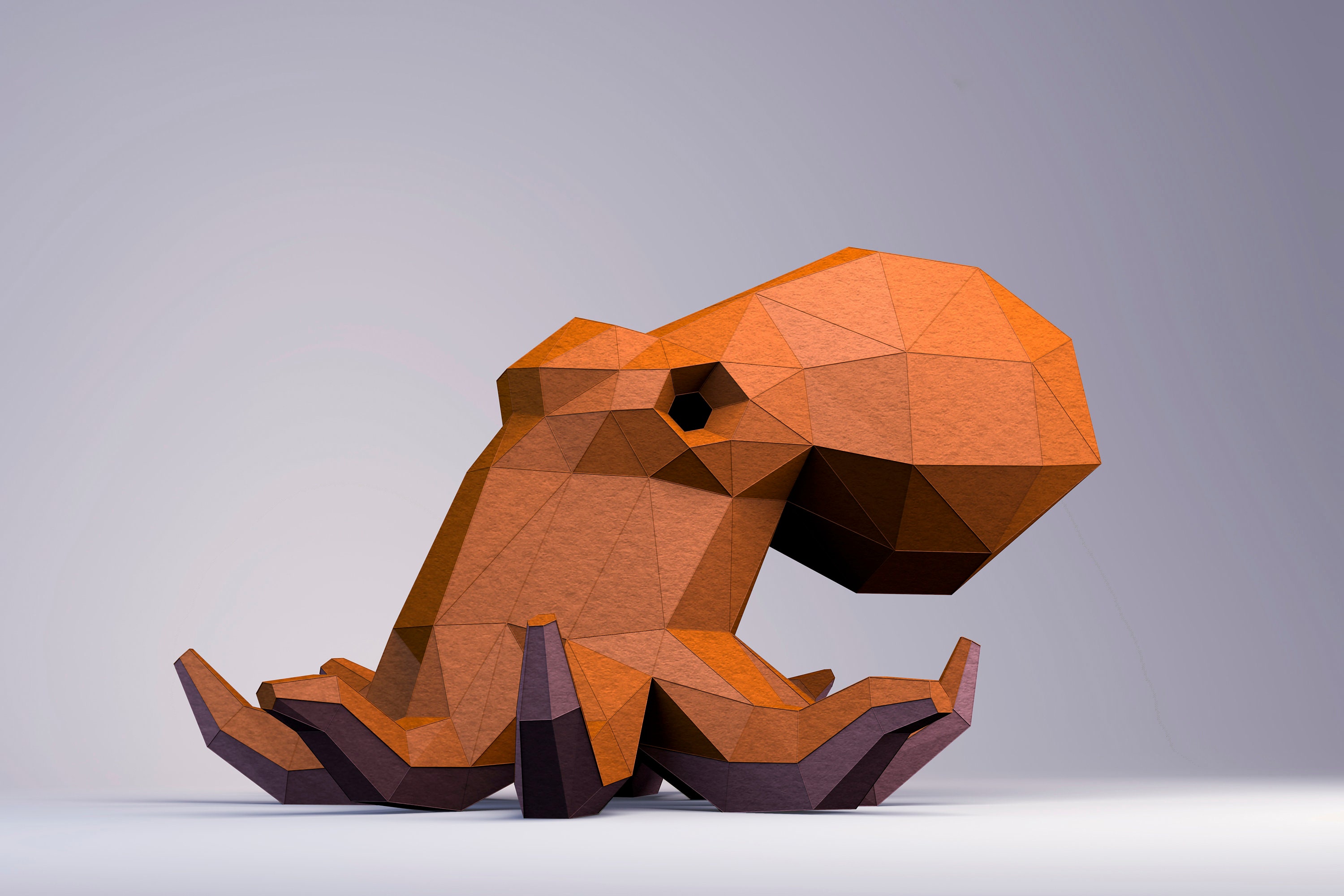 Octopus Digital Template Octopus PDF Paper Craft Octopus - Etsy