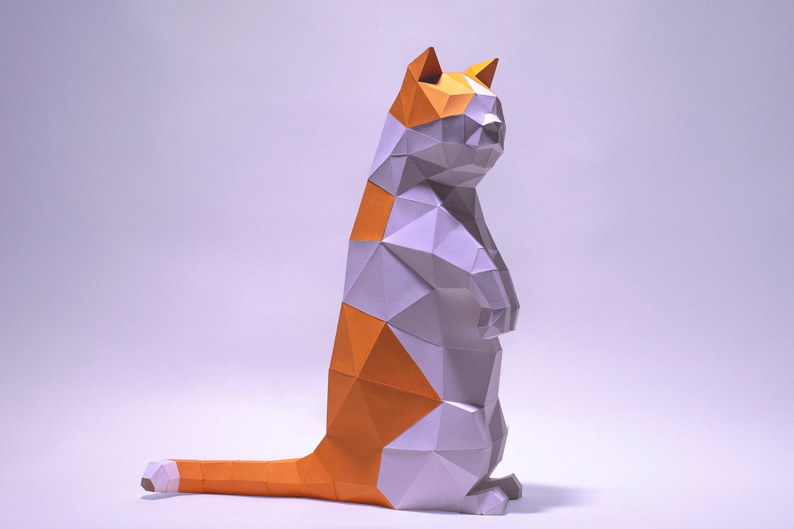 Munchkin Cat Stand up Paper Craft Digital Template Origami - Etsy