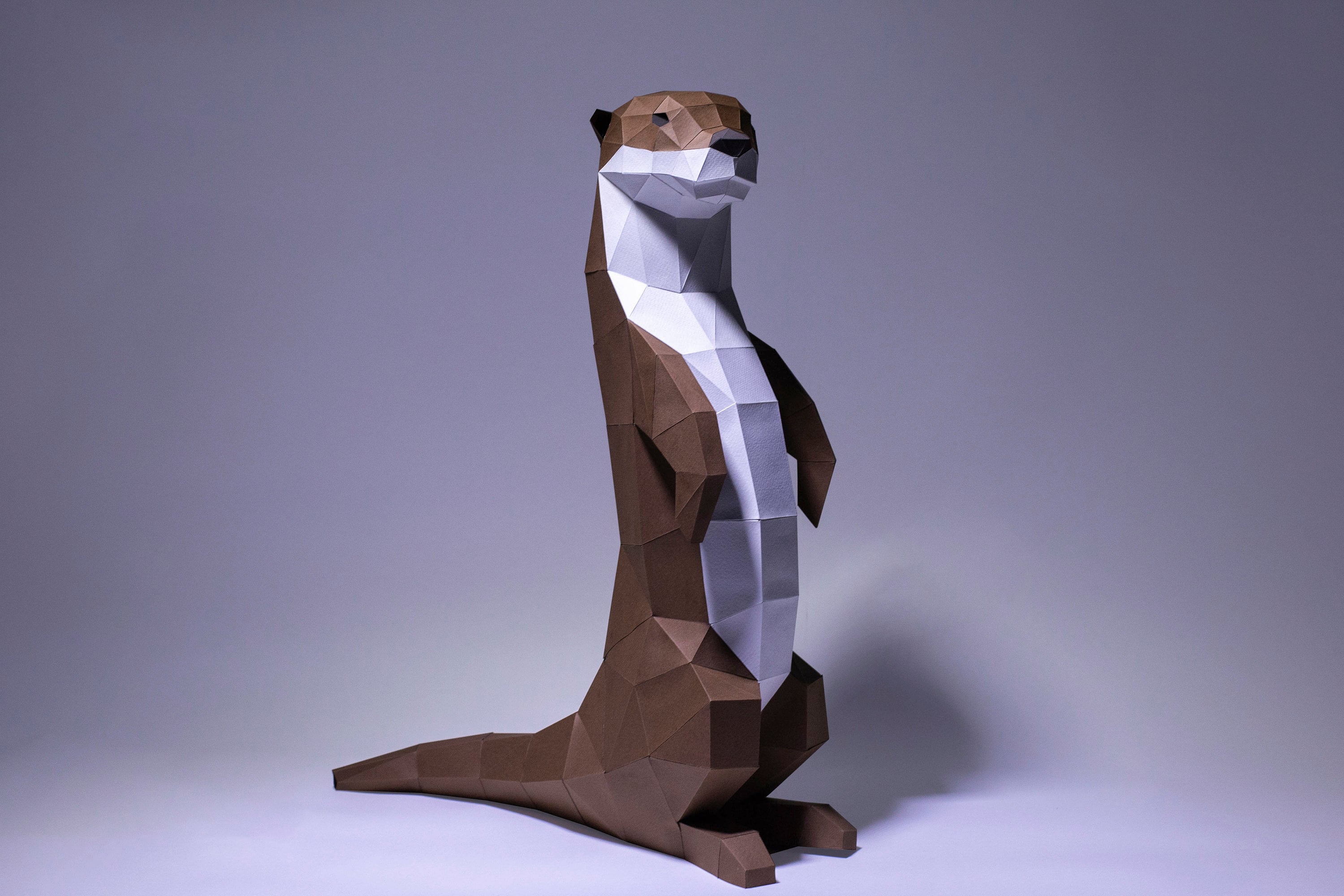 Otter Paper Craft Digital Template Origami PDF Download - Etsy