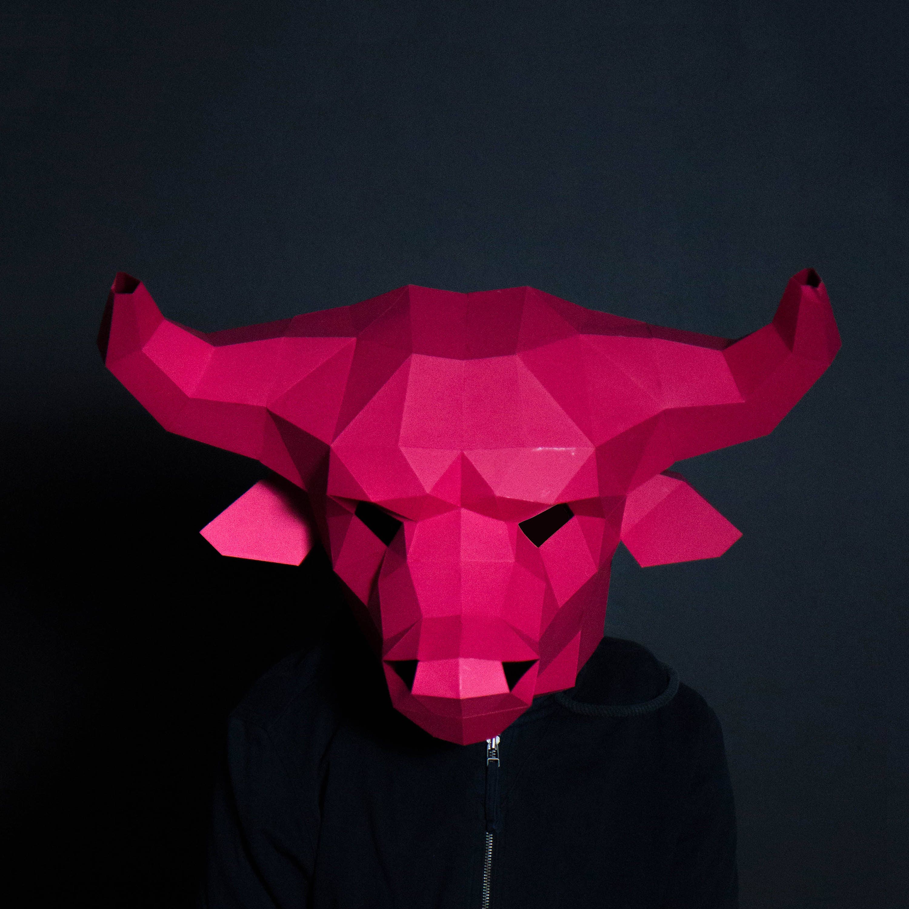 Paper, Party & Kids Craft Supplies & Tools Origami Bull 2 Mask Digital ...