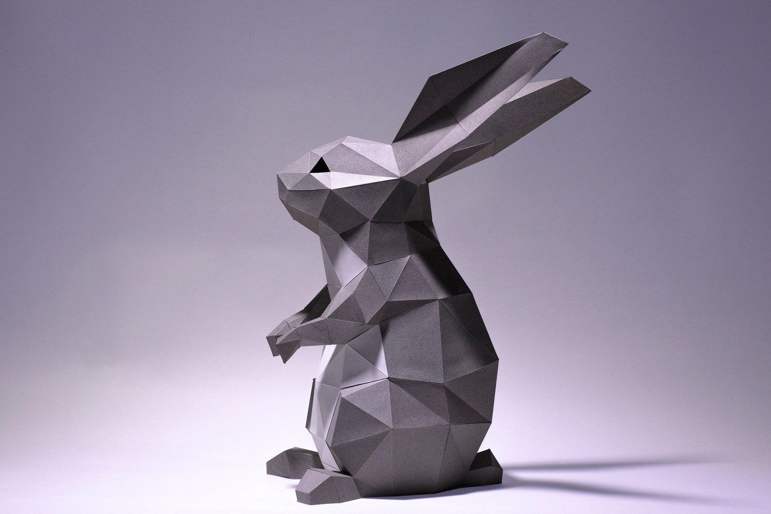 Bunny Rabbit Standing up Paper Craft, Digital Template, Origami, PDF ...
