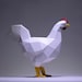 Rooster Papercraft Sculpture, Printable 3D Puzzle, Papercraft Pdf ...