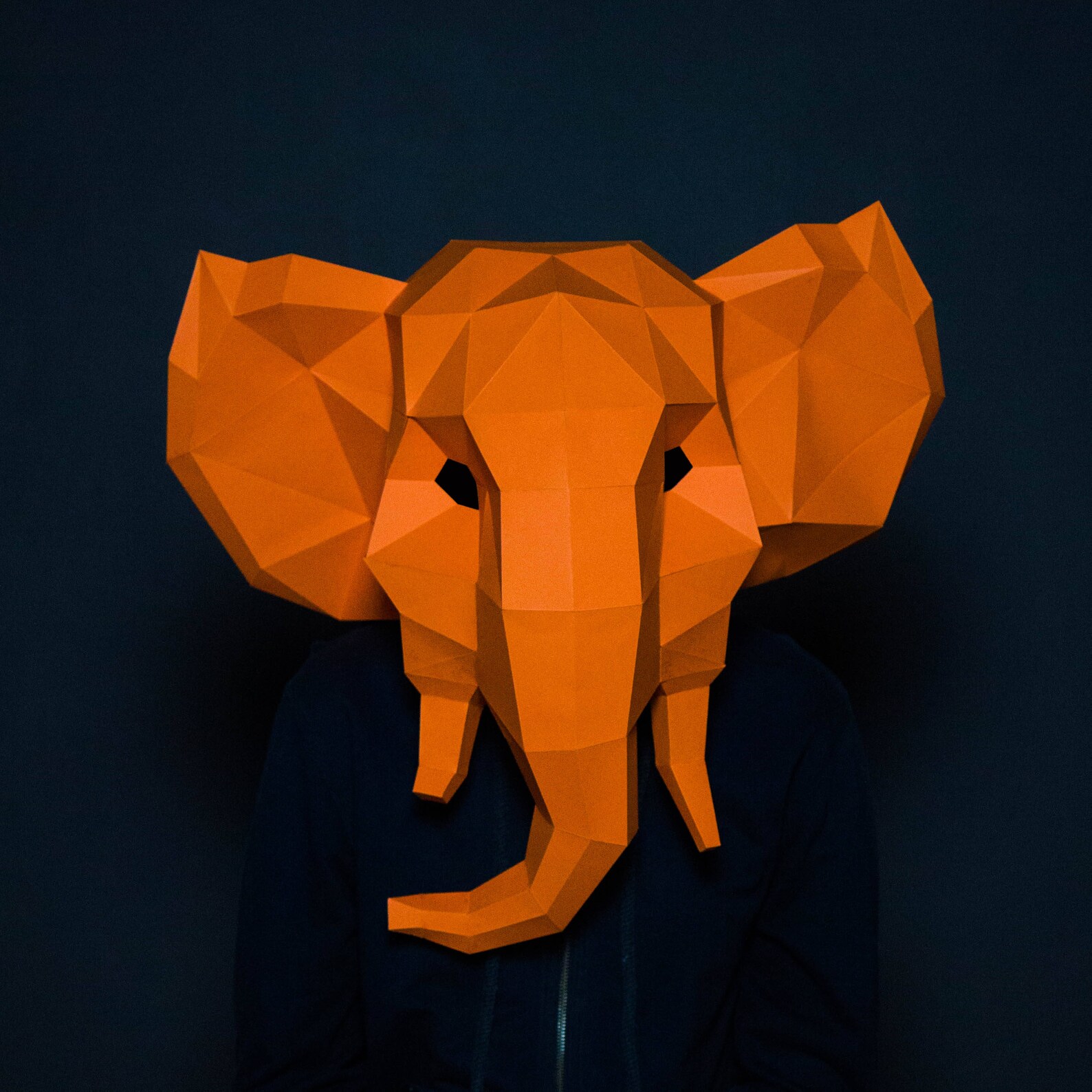 Elephant Mask Paper Craft, Digital Template, Origami, PDF Download DIY ...