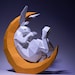 Moon Rabbit Paper Craft, Digital Template, Origami, PDF Download DIY ...