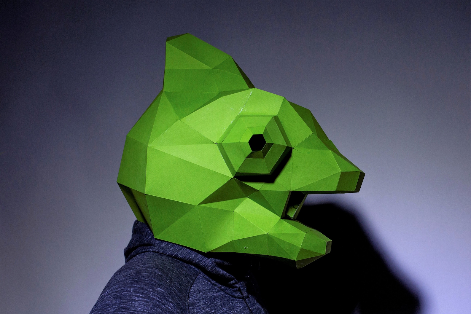 Chameleon Mask Papercraft Mask Template Origami PDF | Etsy