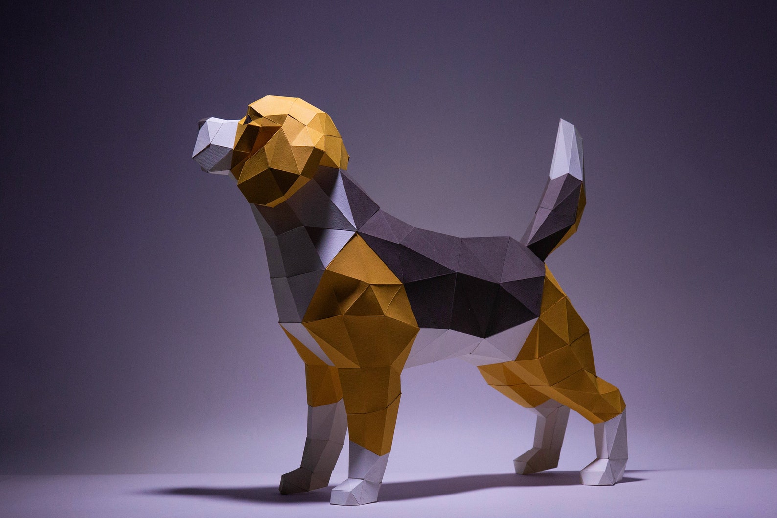 Beagle Dog Paper Craft, Digital Template, Origami, PDF Download DIY ...