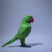 Parrot Green Paper Craft, Digital Template, Origami, PDF Download DIY ...