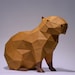 Capybaras Paper Craft, Digital Template, Origami, PDF Download DIY, Low ...
