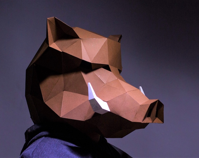 Deer Mask, Reindeer Mask | DIY Paper Mask, Printable Template ...