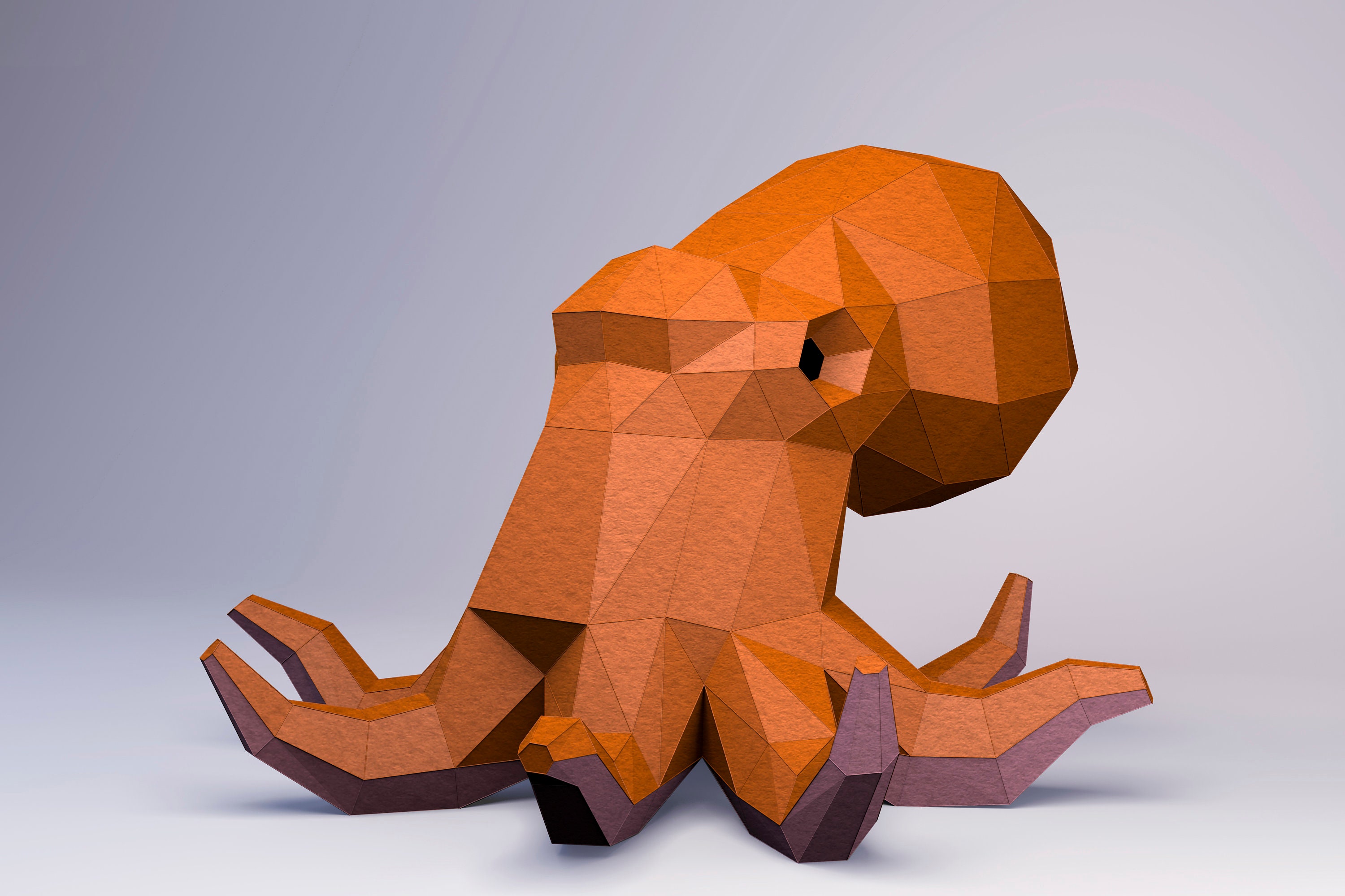 Octopus Digital Template Octopus PDF Paper Craft Octopus - Etsy