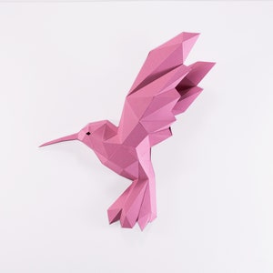 Hummingbird Paper Craft, Digital Template, Origami, PDF Download DIY ...