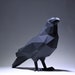 Crow Papercraft, Raven Diy Paper Statue, Crow 3D Low Poly DIY, Paper ...
