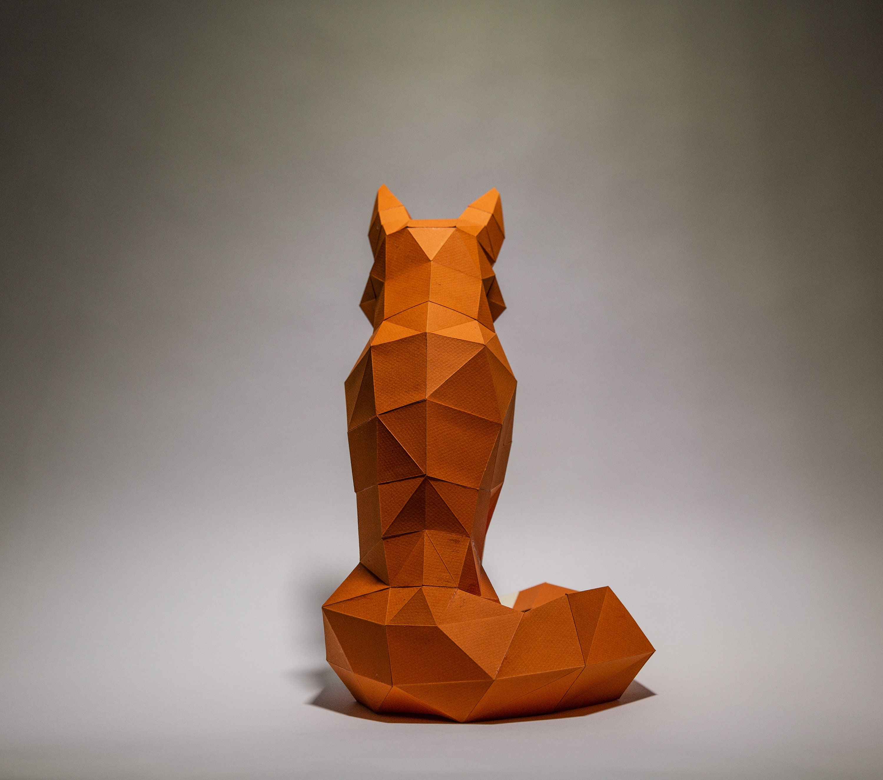 Fox Paper Craft Digital Template Origami PDF Download DIY - Etsy