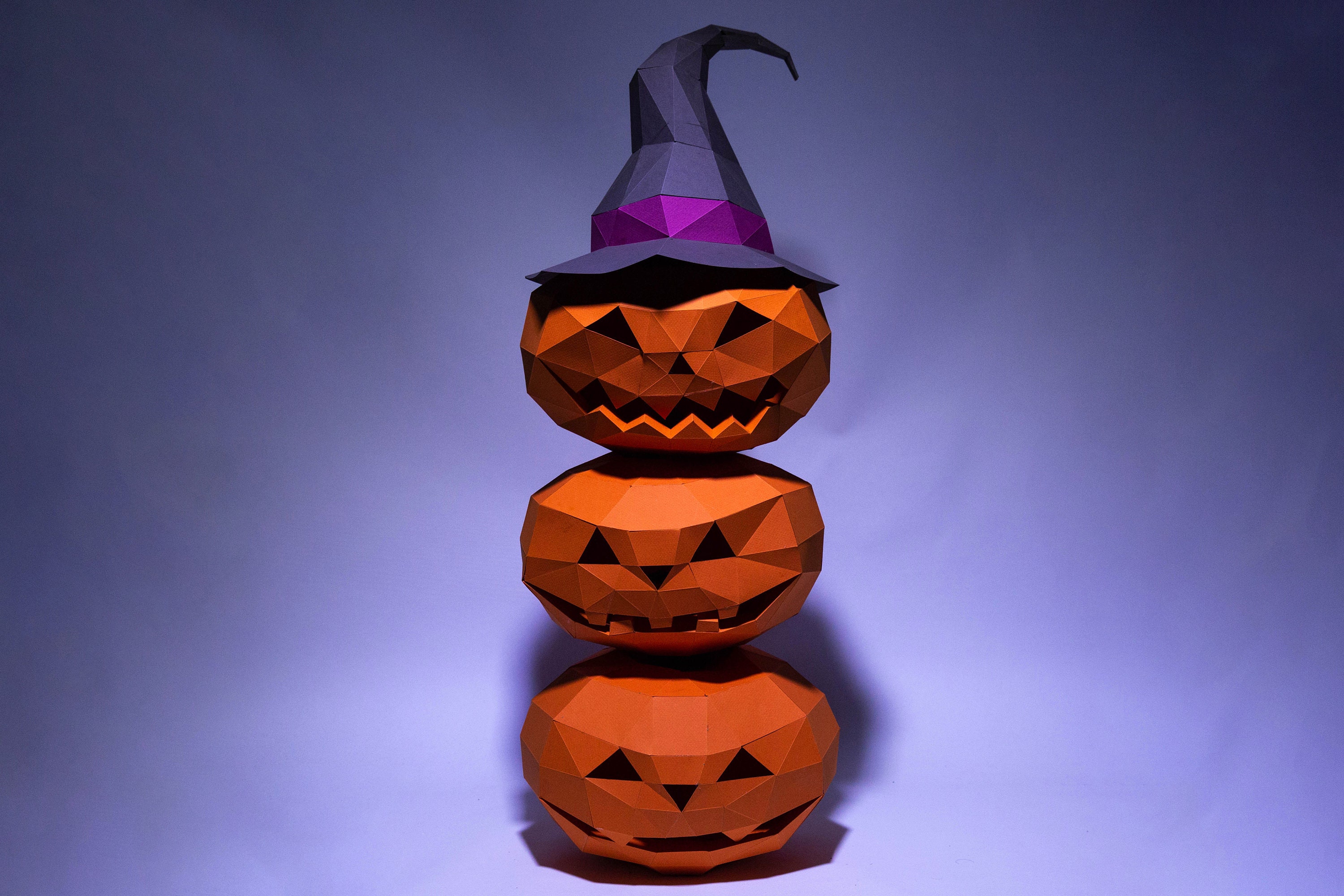 Halloween Pumpkins Paper Crafthalloween Pumpkins Origami | Etsy