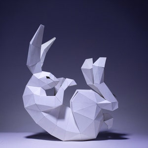 Moon Rabbit Paper Craft, Digital Template, Origami, PDF Download DIY ...