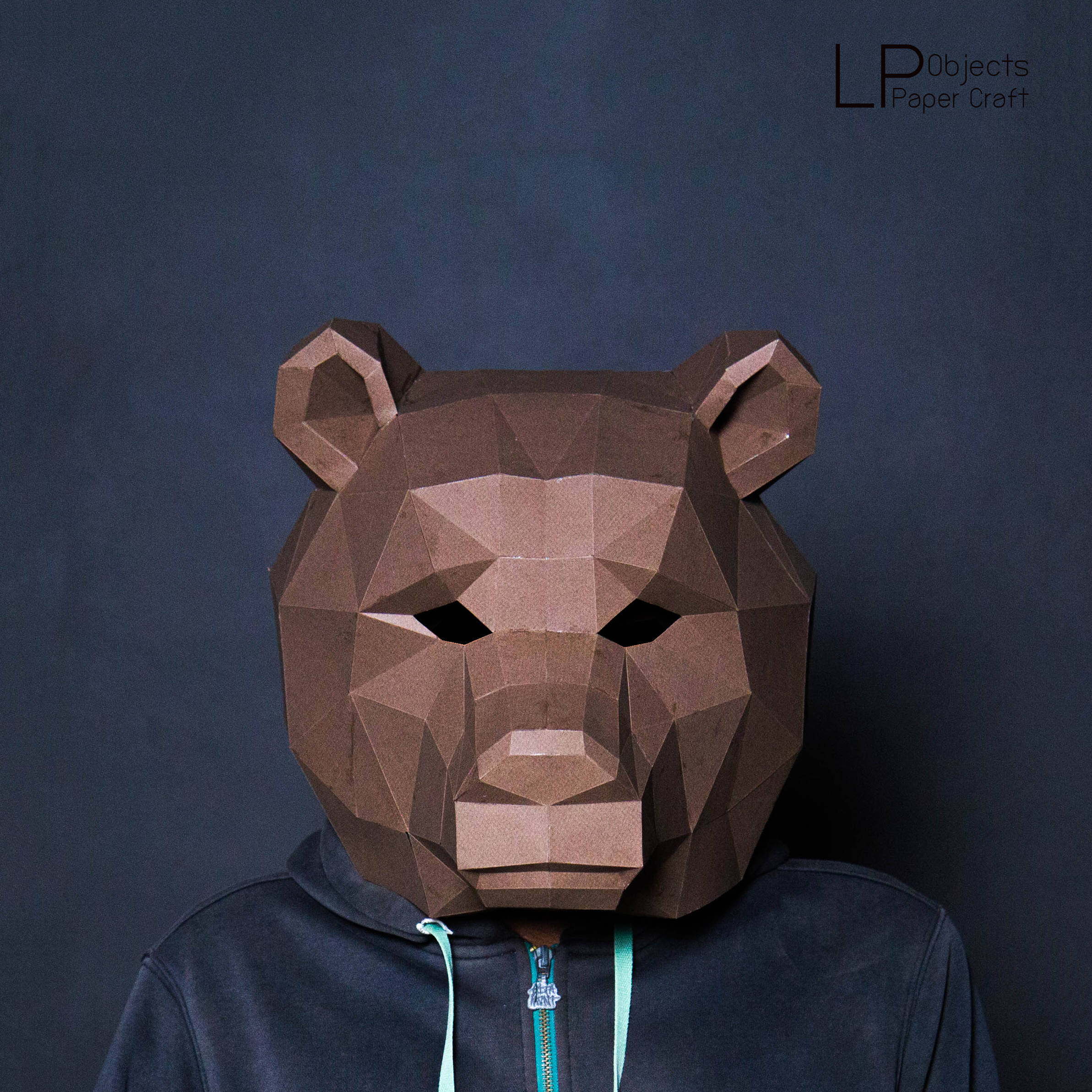 Bear Mask Paper Craft Digital Template Origami PDF Download - Etsy