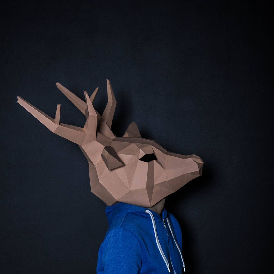 Deer Mask mask Paper Craft Digital Template Origami PDF - Etsy