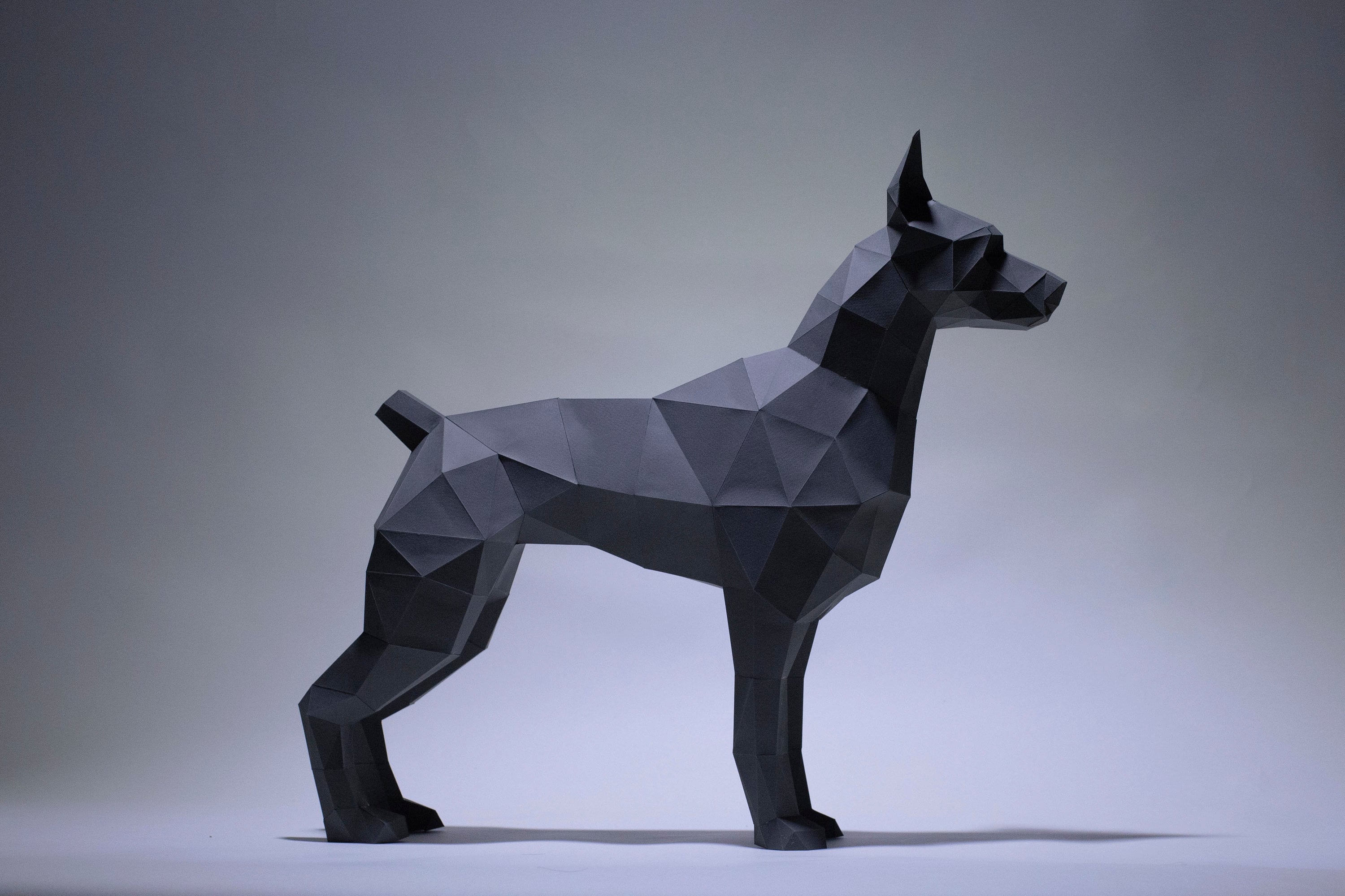Doberman Papercraft Dog Papercraft Decor Home Decor Gift - Etsy UK