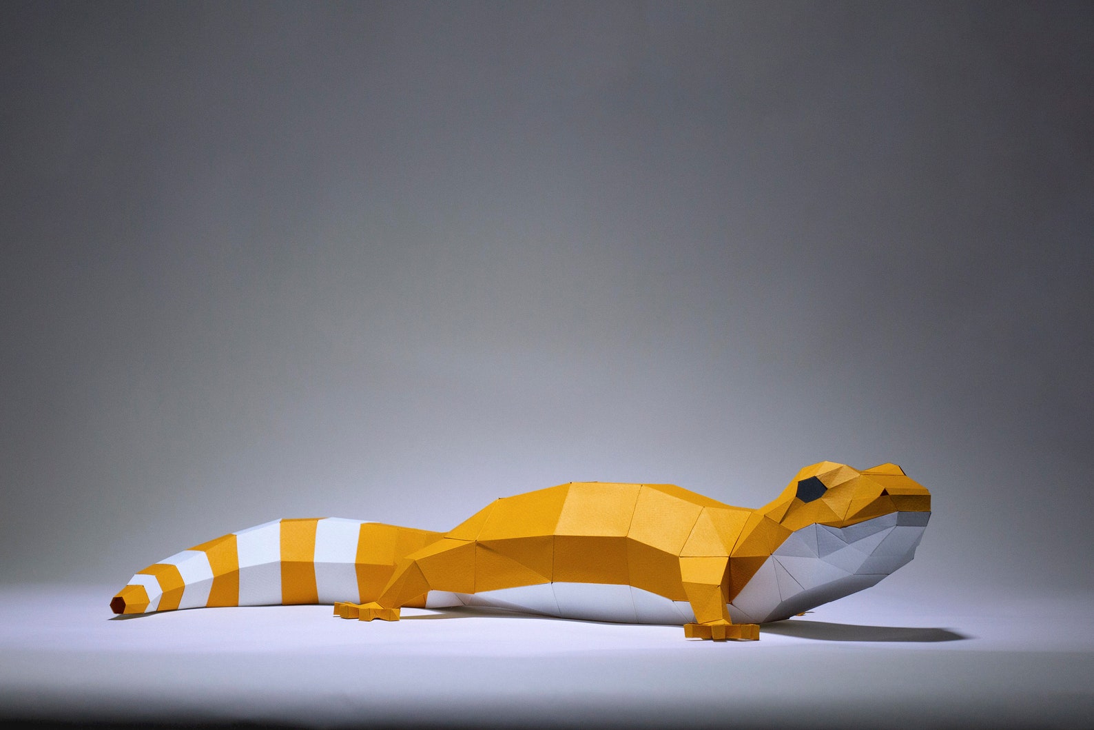 Leopard Gecko Paper Craft Digital Template Origami PDF - Etsy